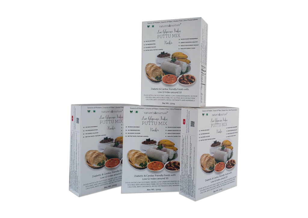 Natures Nurture | Low Glycemic Index Puttu Mix Powder 500gm- pack of 4 ...